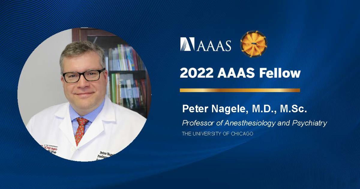 Peter Nagele named 2022 Fellow of the American Association for the ...